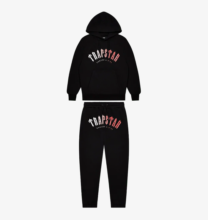 Trapstar Irongate Arch Gel Tracksuit - Black/red